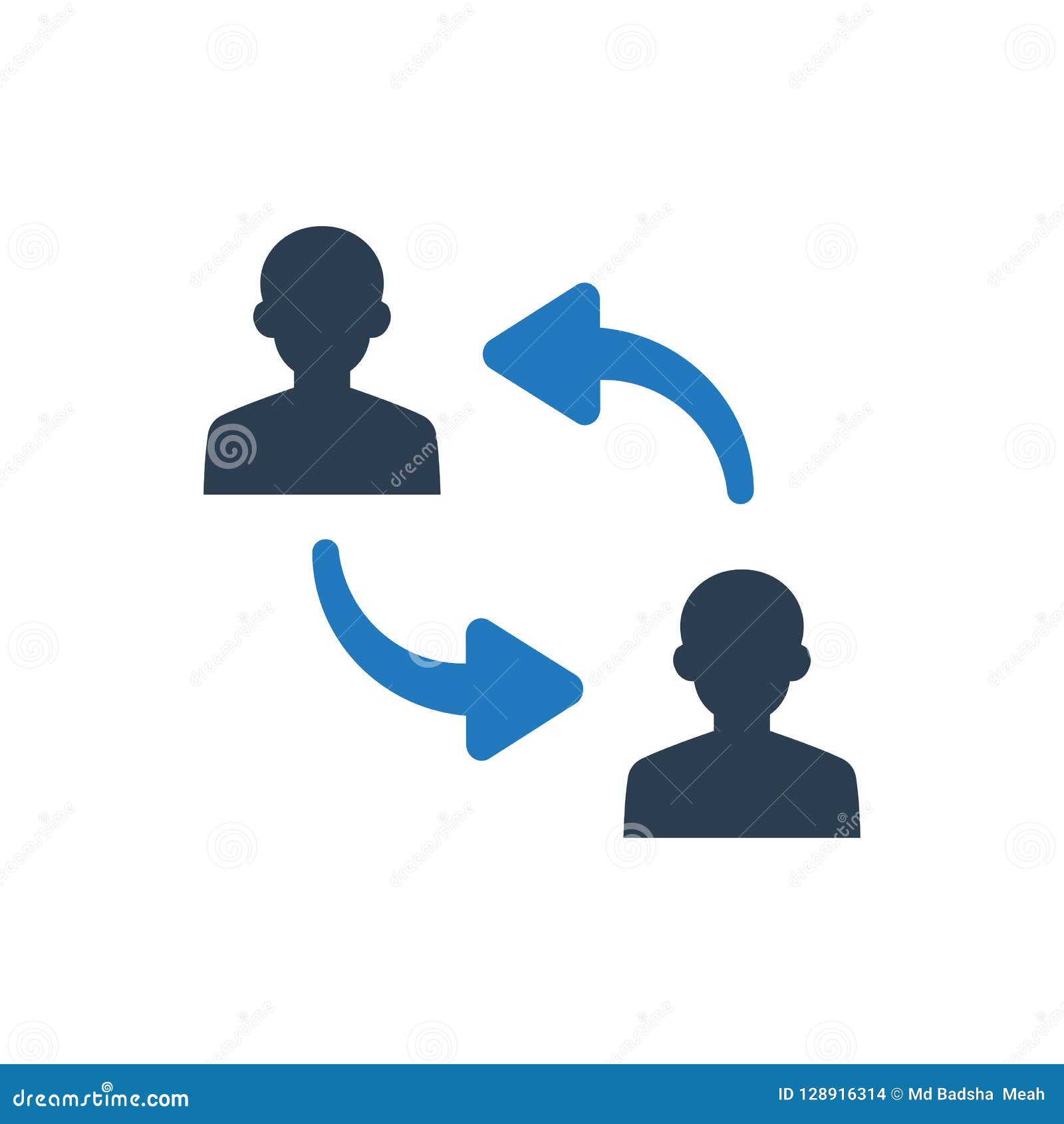 Switch user icon stock vector. Illustration of coworking - 128916314