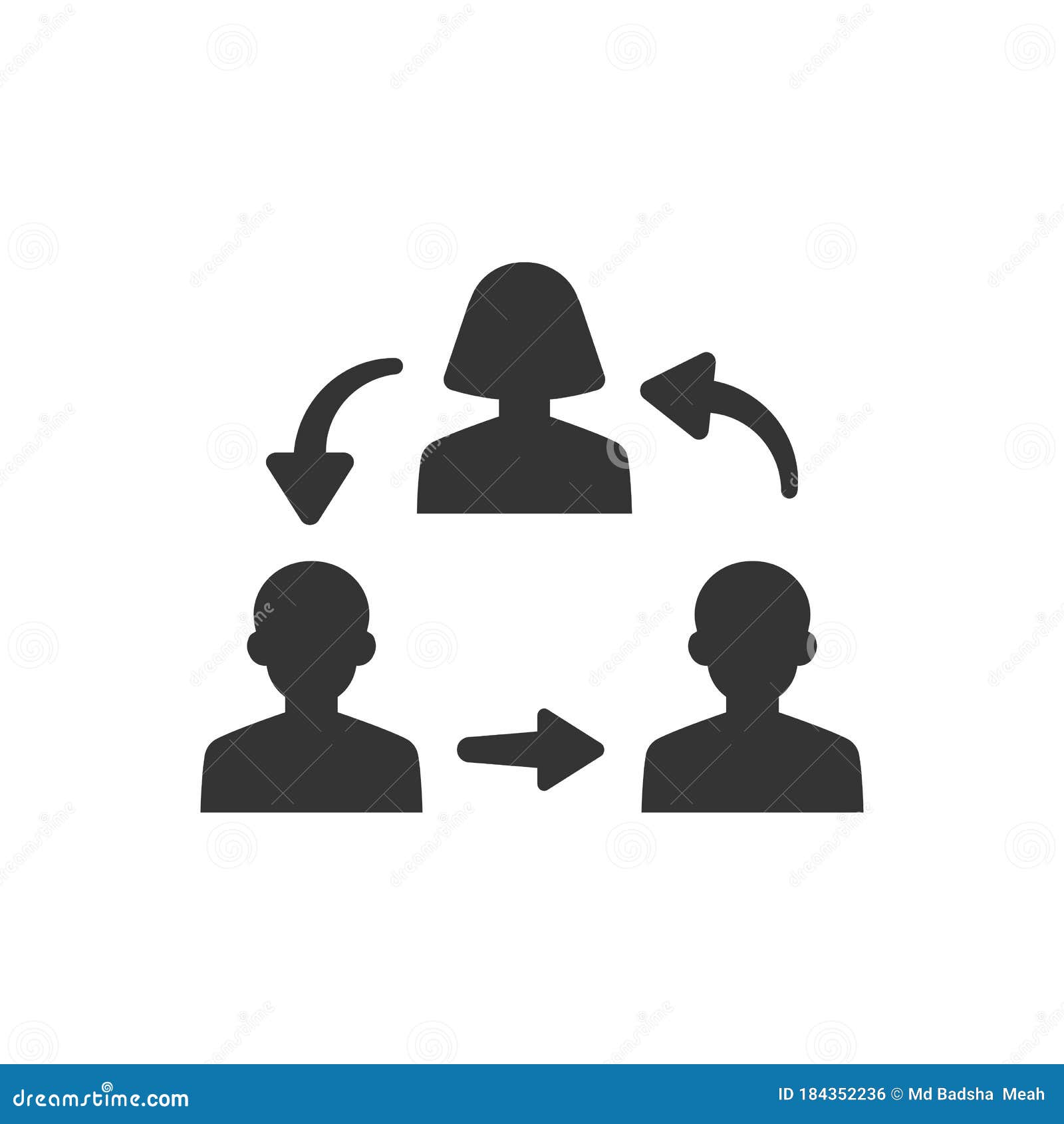 Switch user icon stock vector. Illustration of worker - 184352236