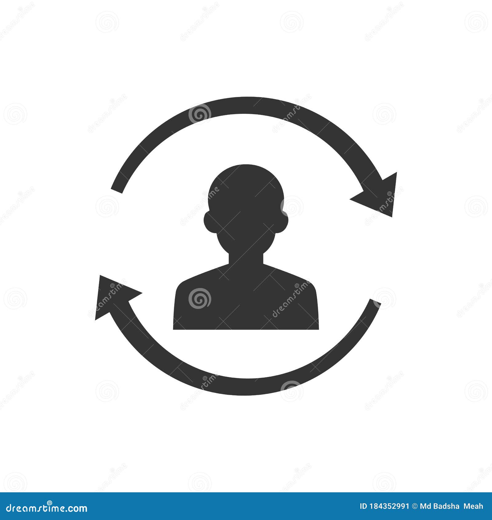 Switch user icon stock vector. Illustration of coworking - 184352991