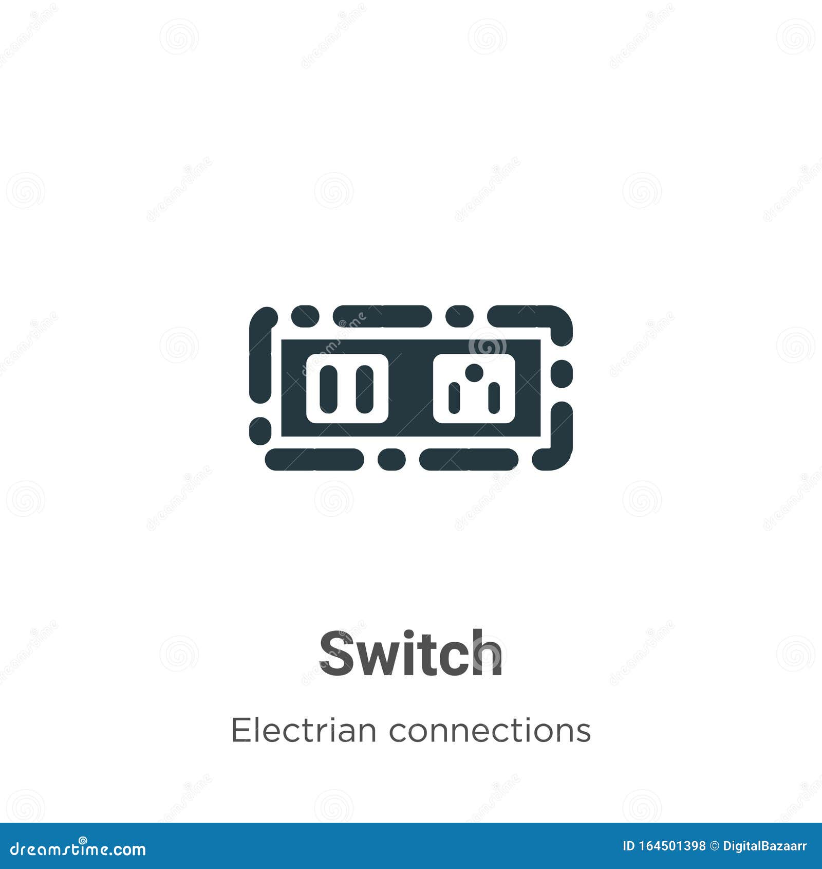 Switch Vector Icon on White Background. Flat Vector Switch Icon Symbol ...