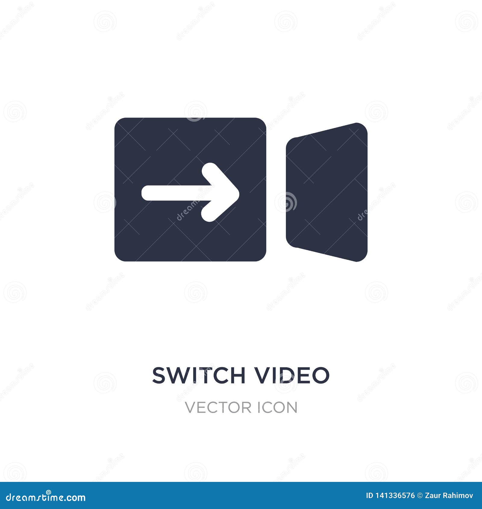 Switch Video Icon on White Background. Simple Element Illustration from ...