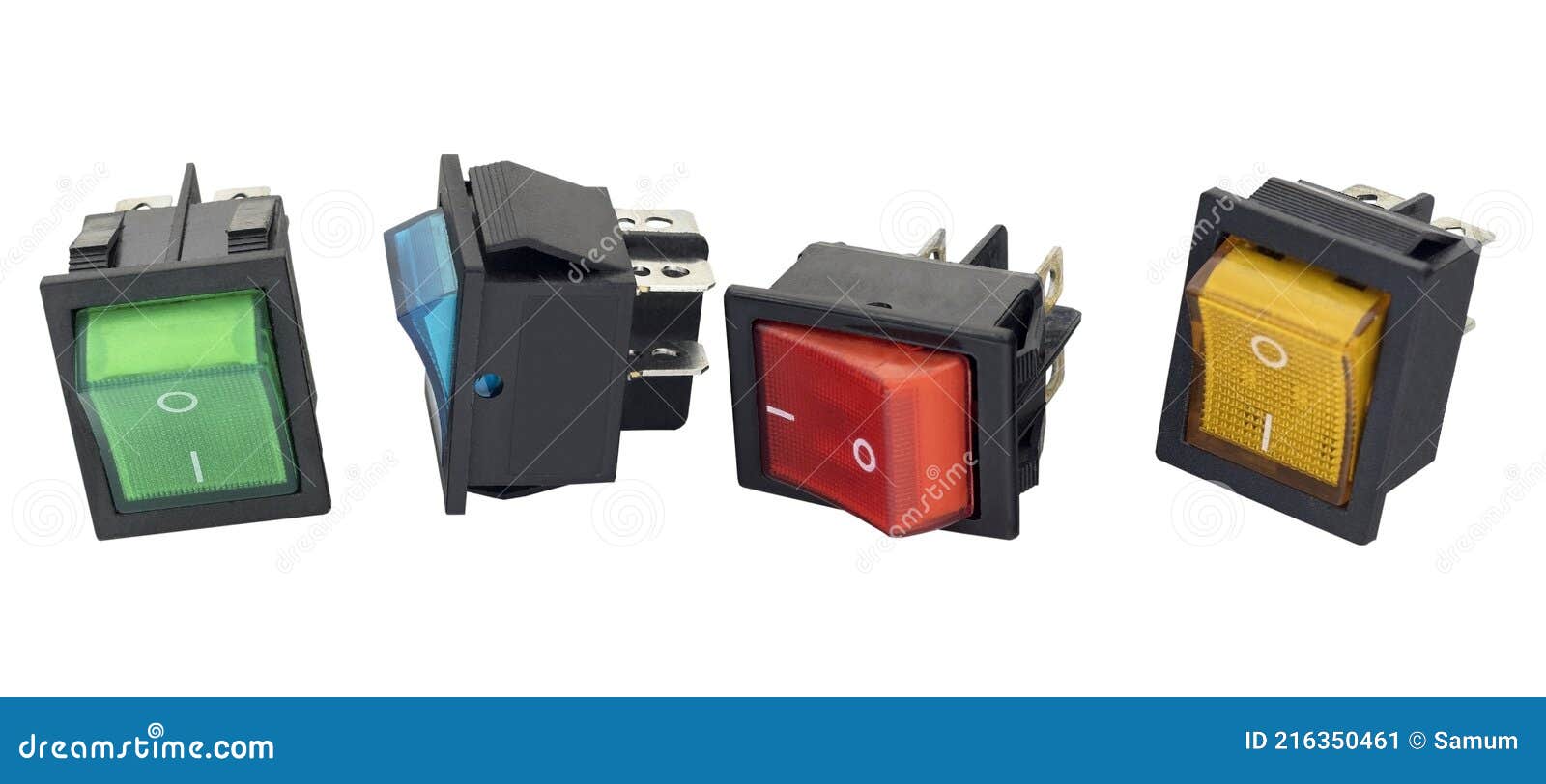 Switch on white background stock image. Image of brass - 216350461