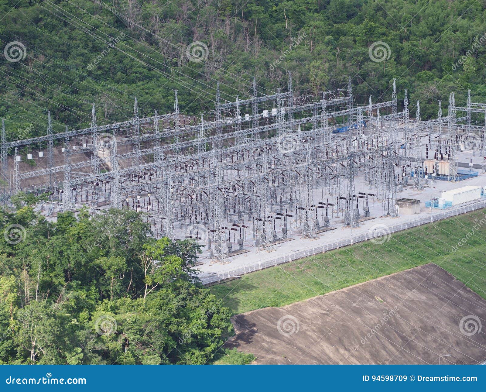 Switch yard stock image. Image of engineering, high, distribution ...