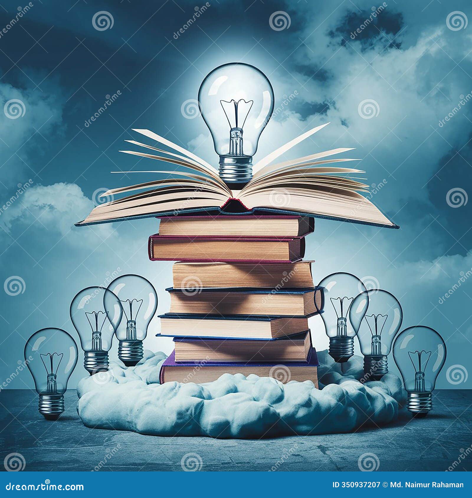 Switch on your mind stock illustration. Illustration of enlightenment ...