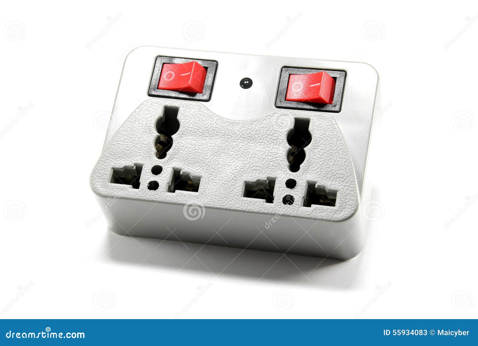 Switchable Electric Socket stock image. Image of electronics - 55934083