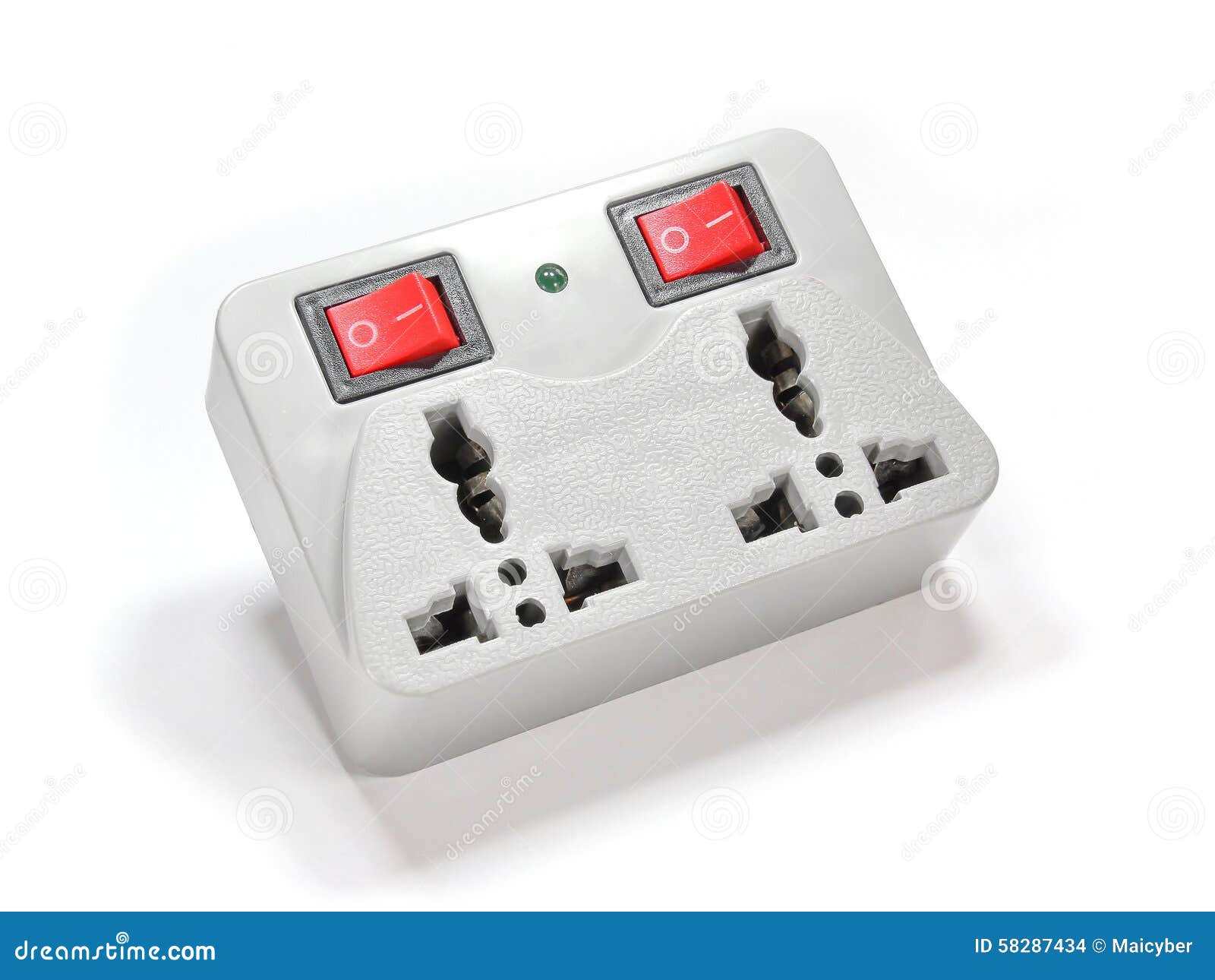 Switchable Electric Socket stock photo. Image of light - 58287434