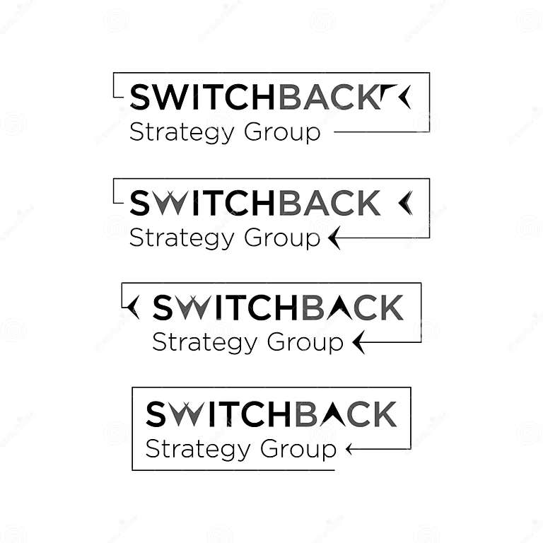 SWITCHBACK - Logo stock vector. Illustration of simple - 82605185