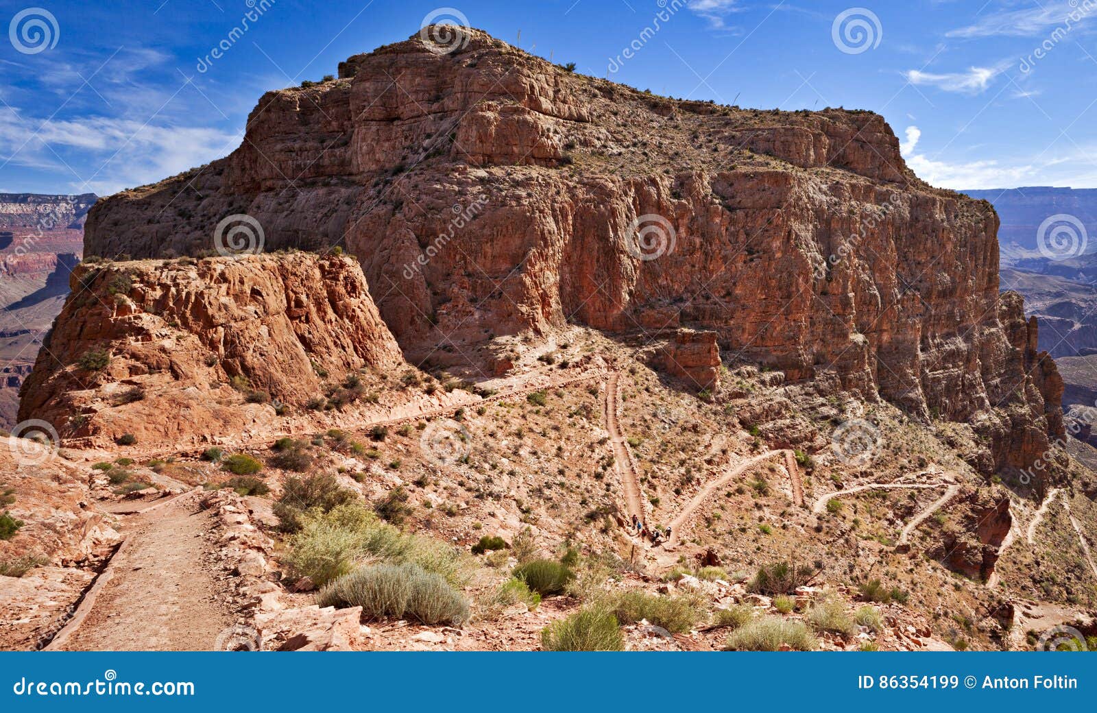 Switchback stock image. Image of plateau, ravine, canyon - 86354199
