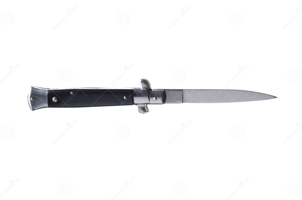 Switchblade Knife stock image. Image of black, switchblade - 7126597