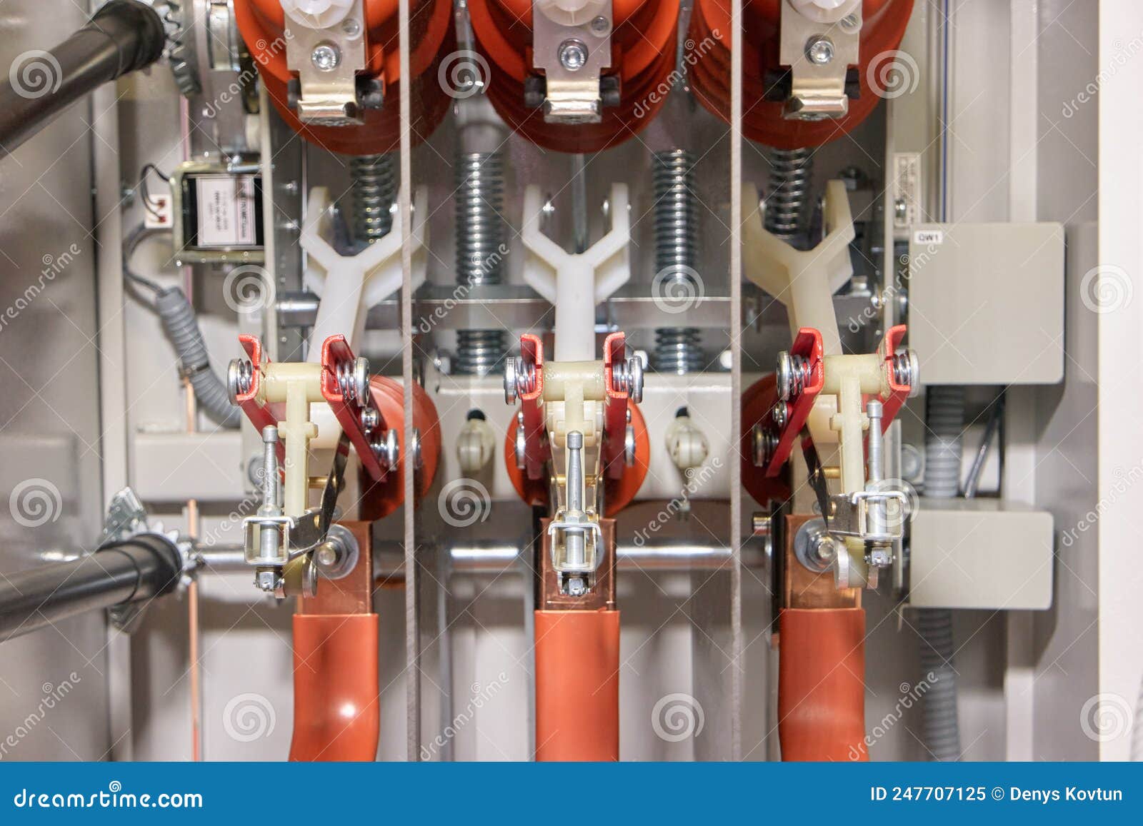 Switchboard Circuit Breakers Close Up. Stock Image - Image of detail ...