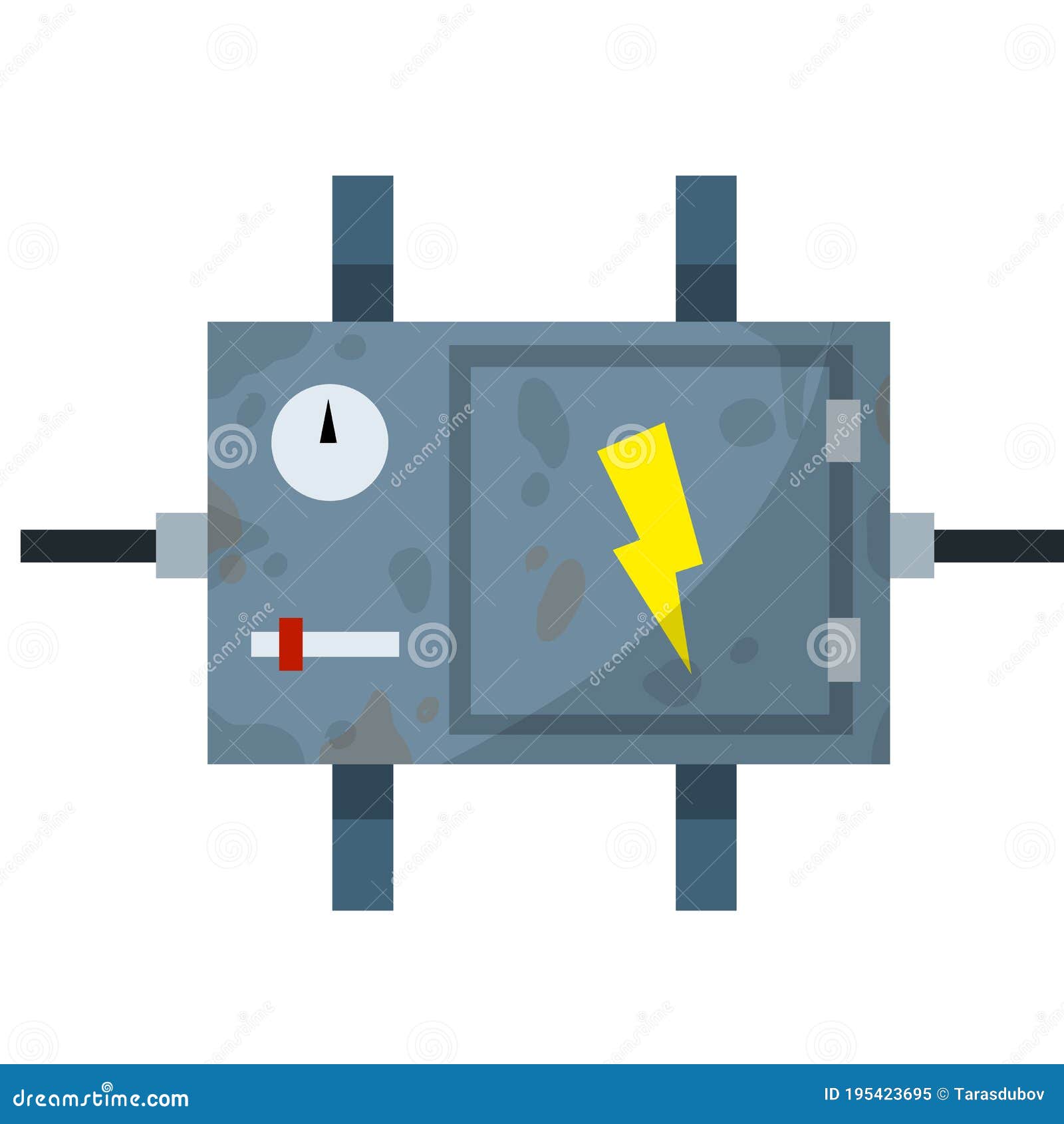 Switchboard. High Voltage Sensor. Technical Industrial Appliance ...