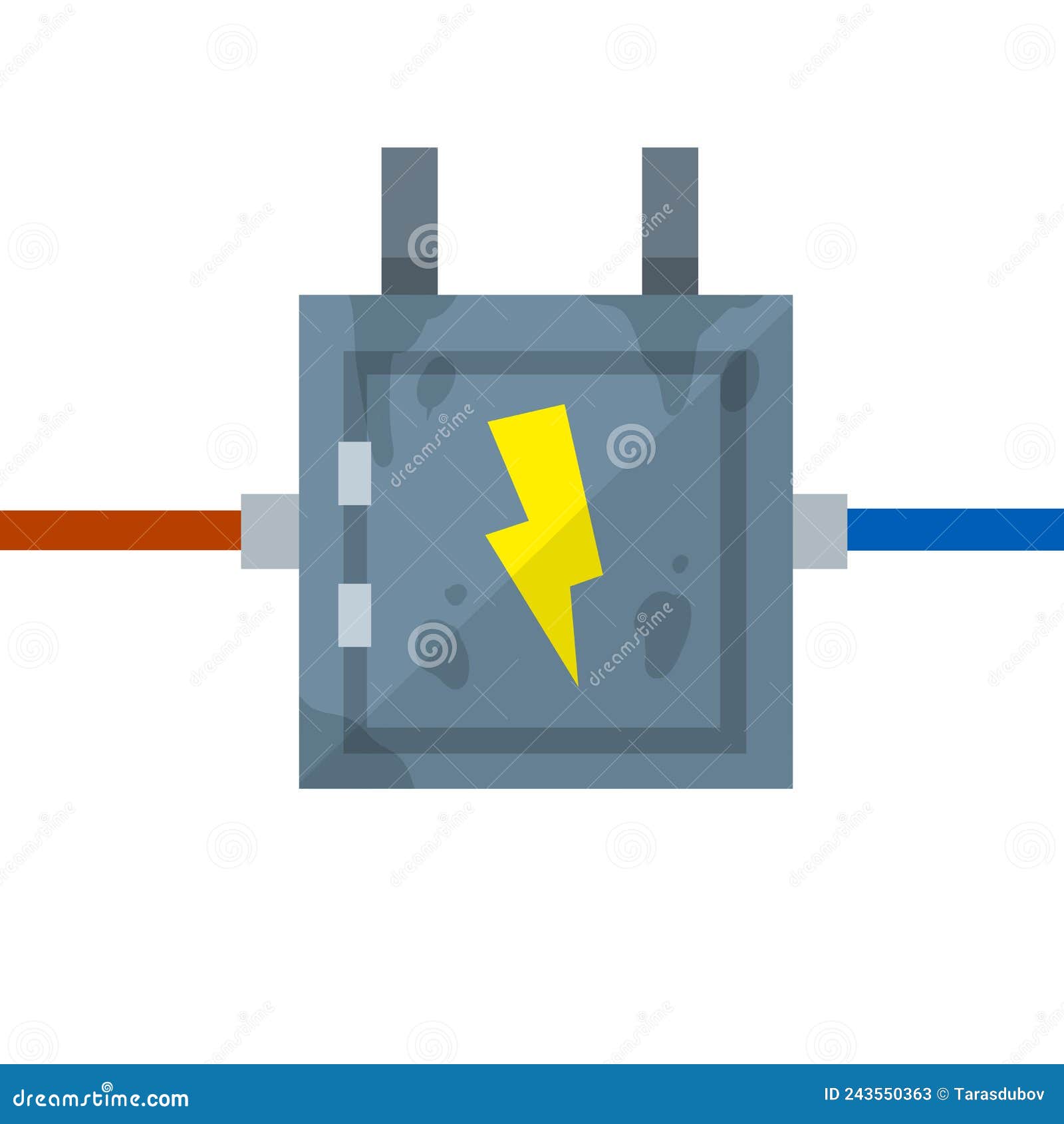 Switchboard. High Voltage Sensor. Cartoon Vector | CartoonDealer.com ...