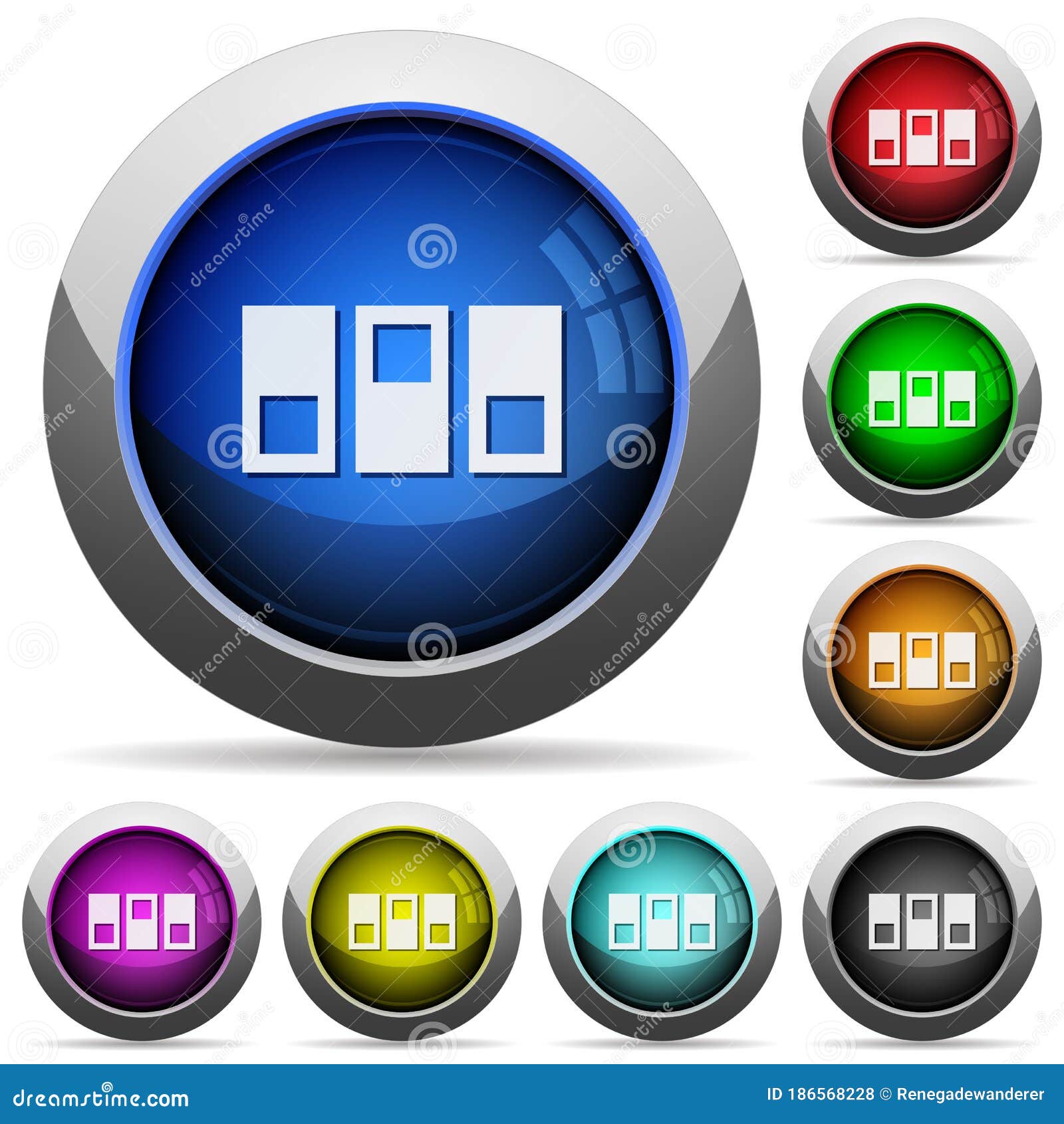 Switchboard glossy buttons stock vector. Illustration of device - 186568228