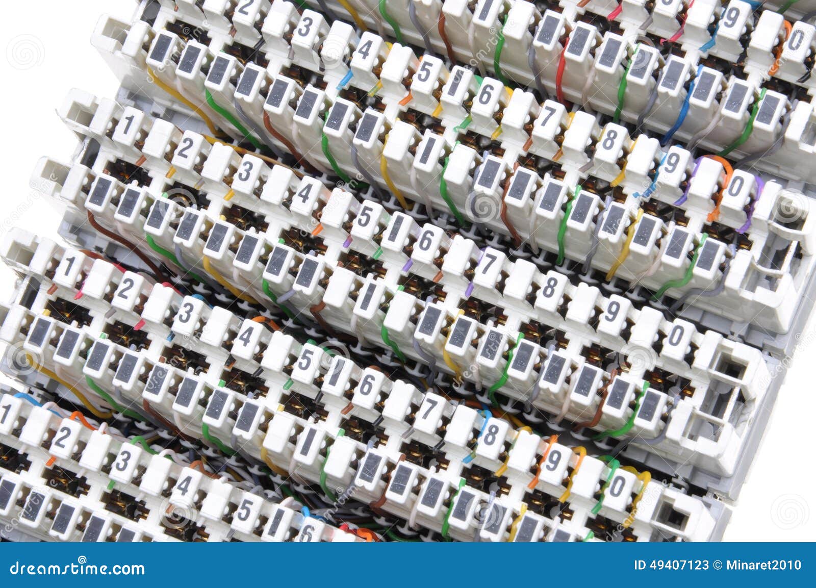 Switchboard Panel for Telecommunication Systems Stock Image - Image of ...