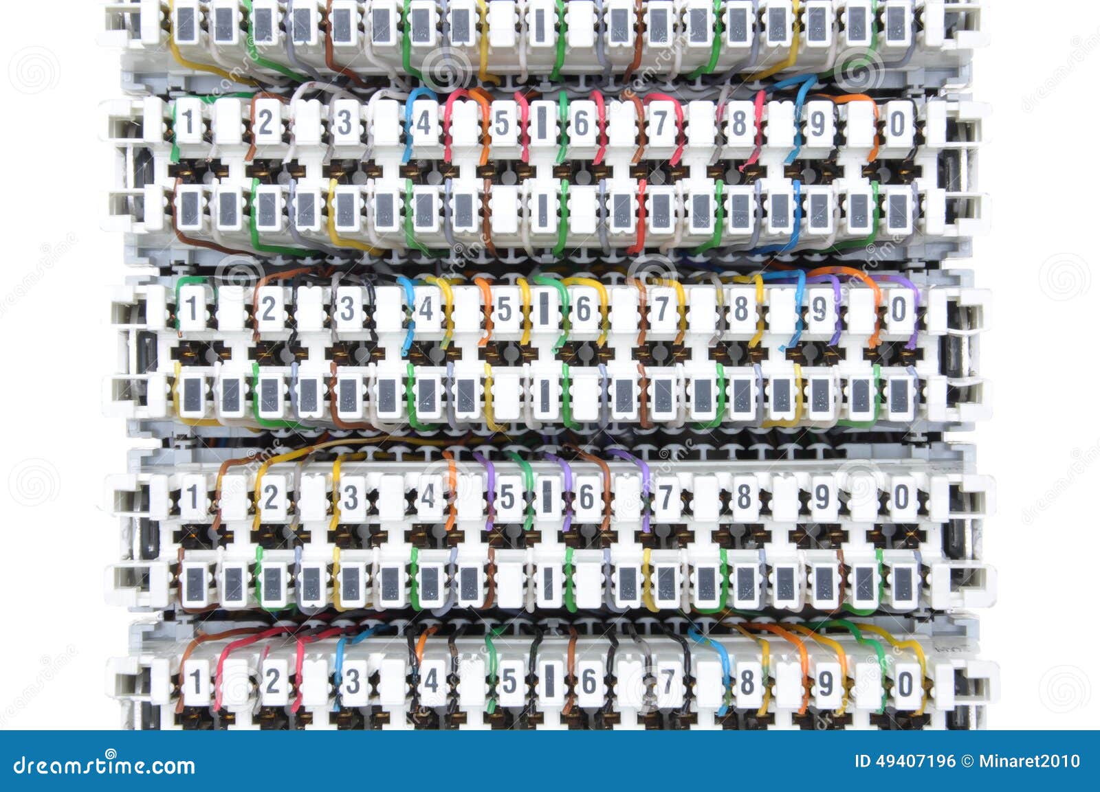 Switchboard Panel for Telecommunication Systems Stock Photo - Image of ...