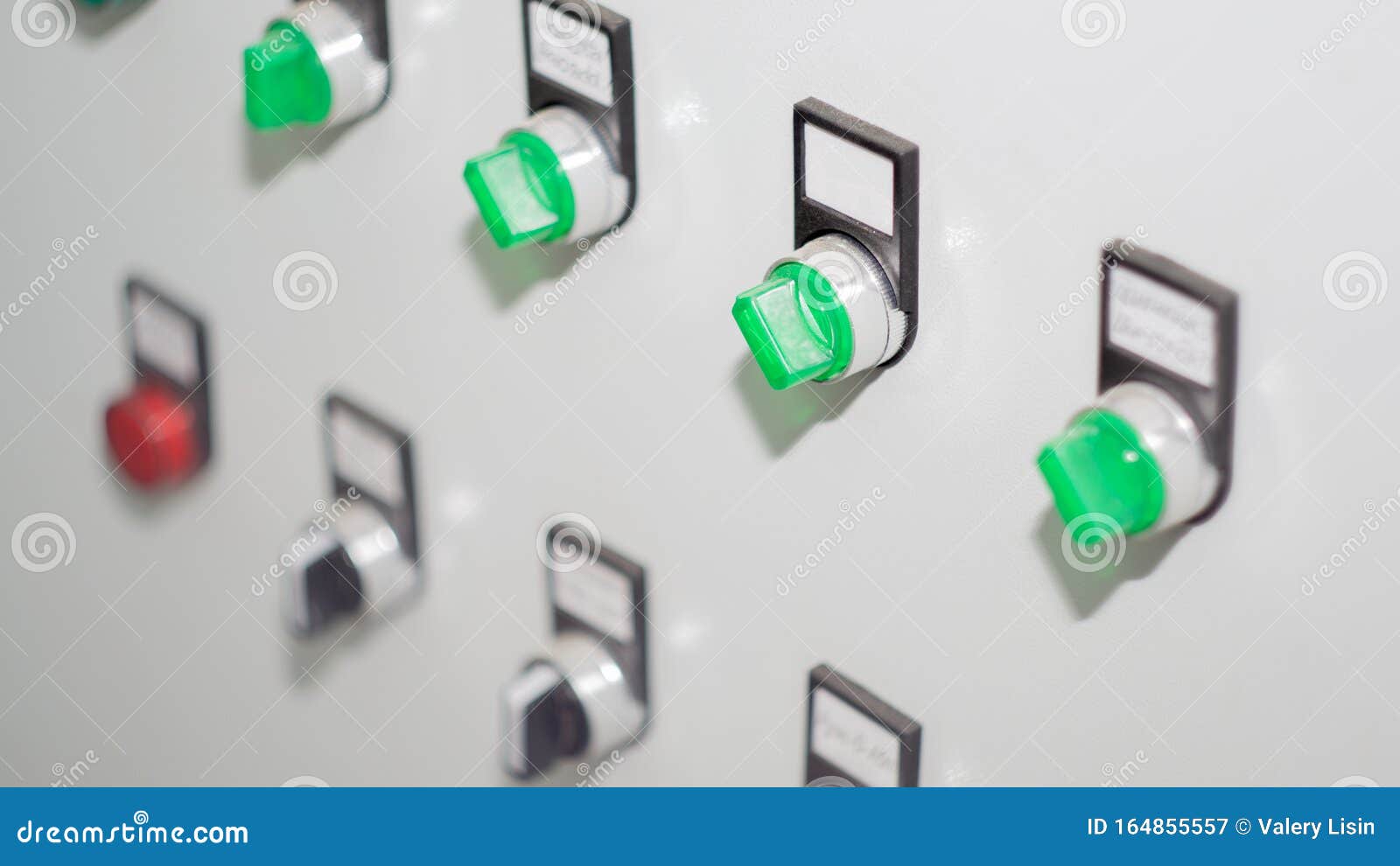 Switches on automation stock image. Image of indoors - 164855557