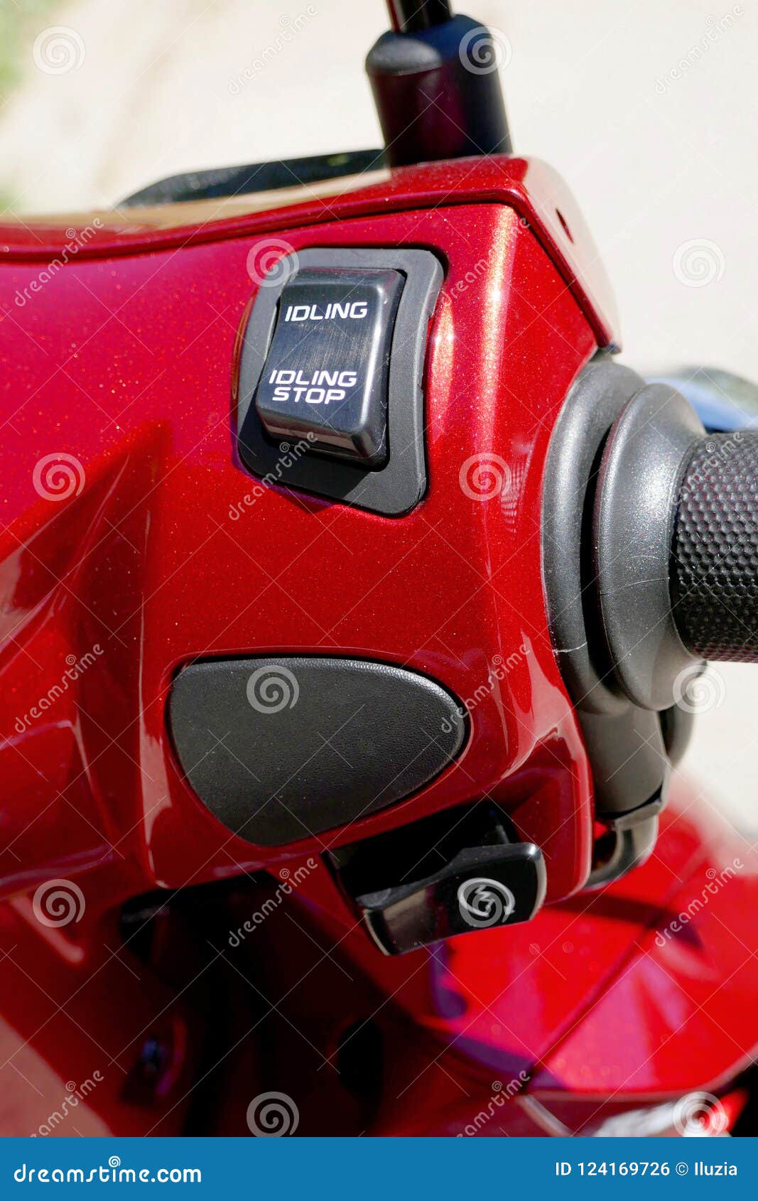 Switches Control Various Functions on an Motorcycle . Stock Photo ...