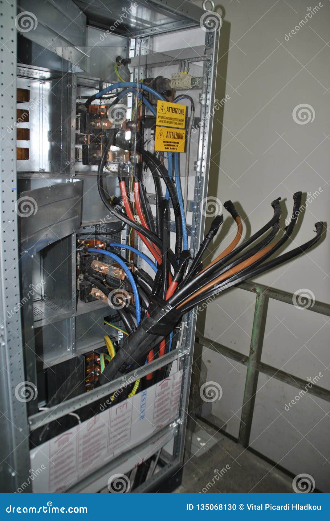 Switches In Electrical Cabinet Stock Photo | CartoonDealer.com #135068130