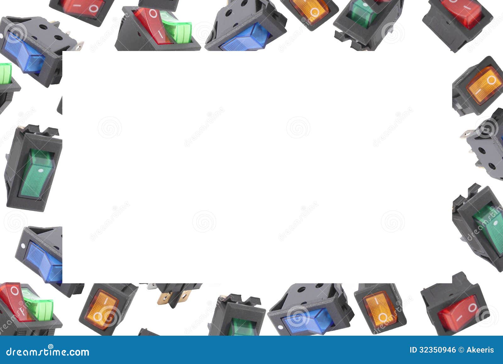 Switches frame stock photo. Image of alert, light, electricity - 32350946