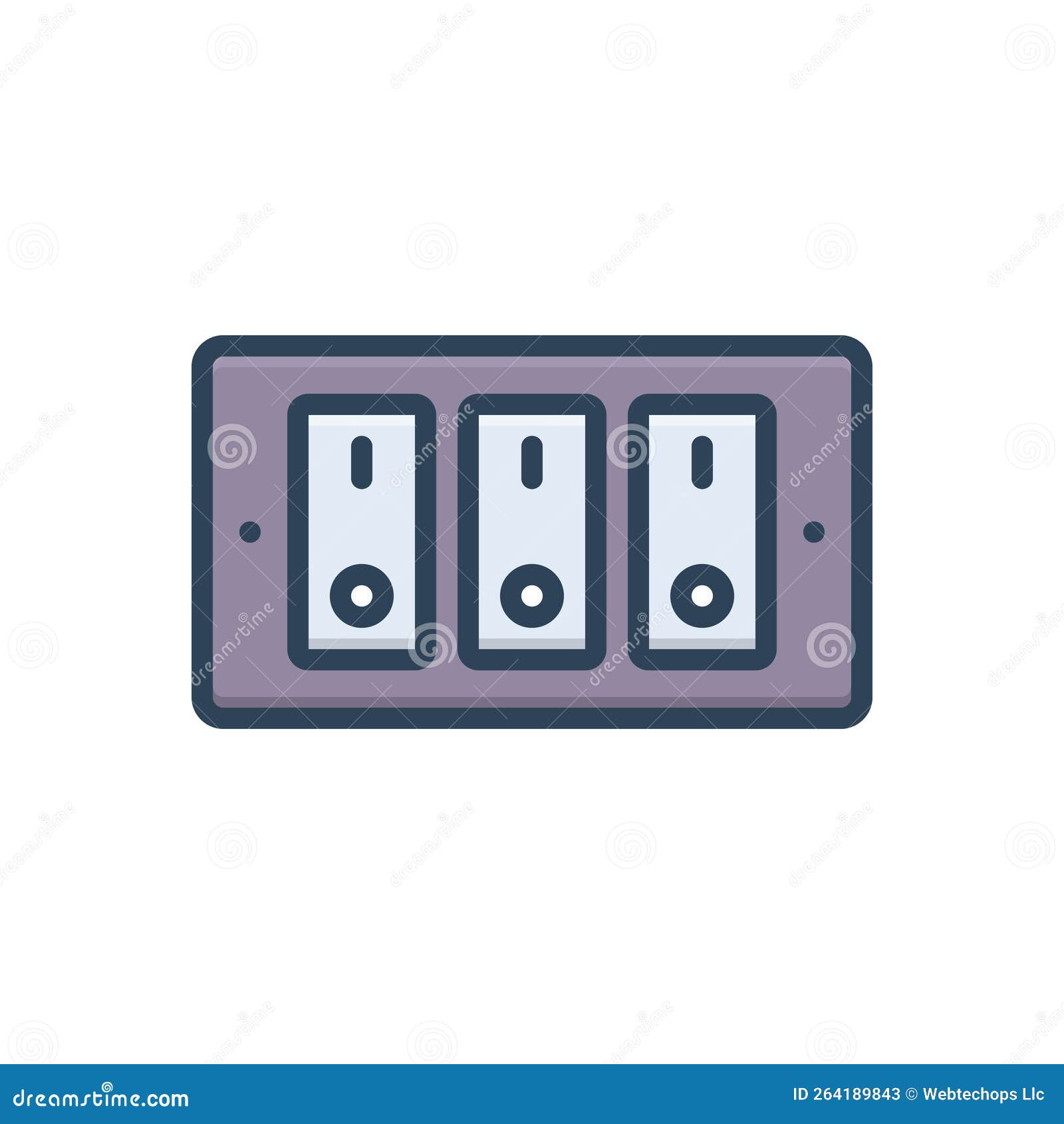 Color Illustration Icon for Switches, Board and Button Stock Vector ...