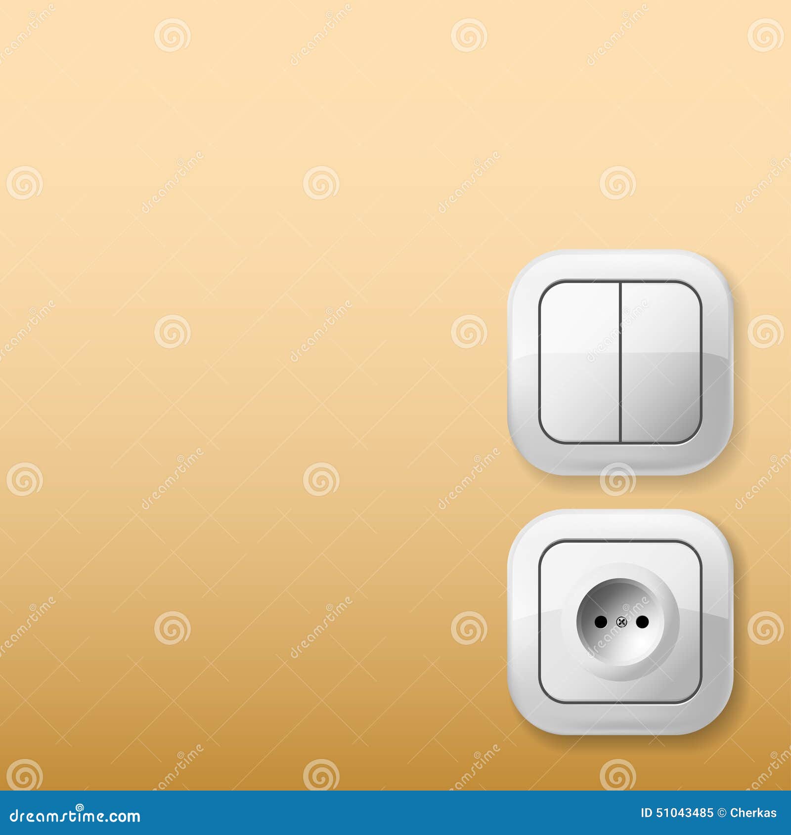 Switches and socket stock vector. Illustration of abstract - 51043485