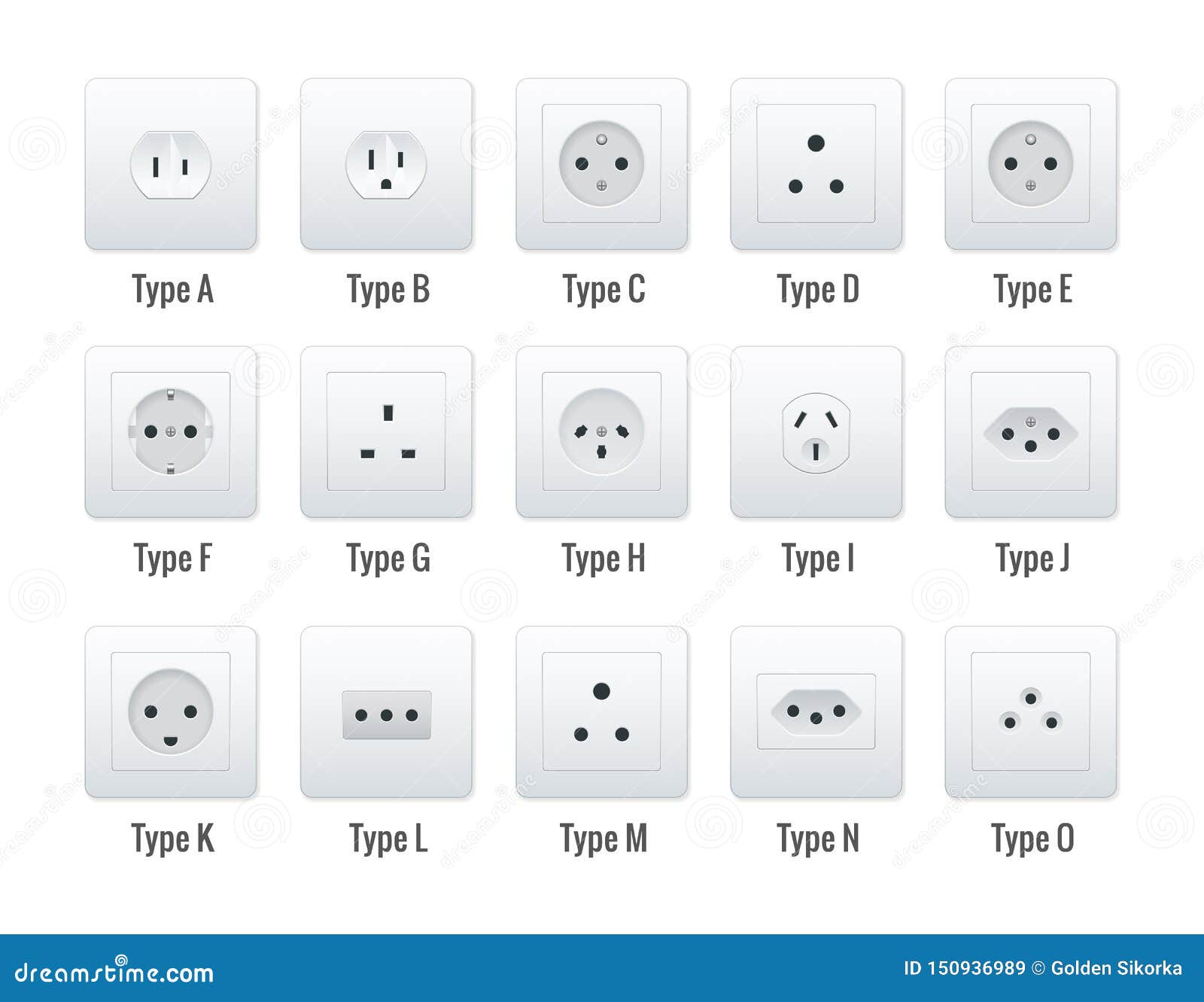 Switches and Sockets Set. All Types Stock Vector - Illustration of ... Switches and Sockets Set. All Types Stock Vector - Illustration of ...