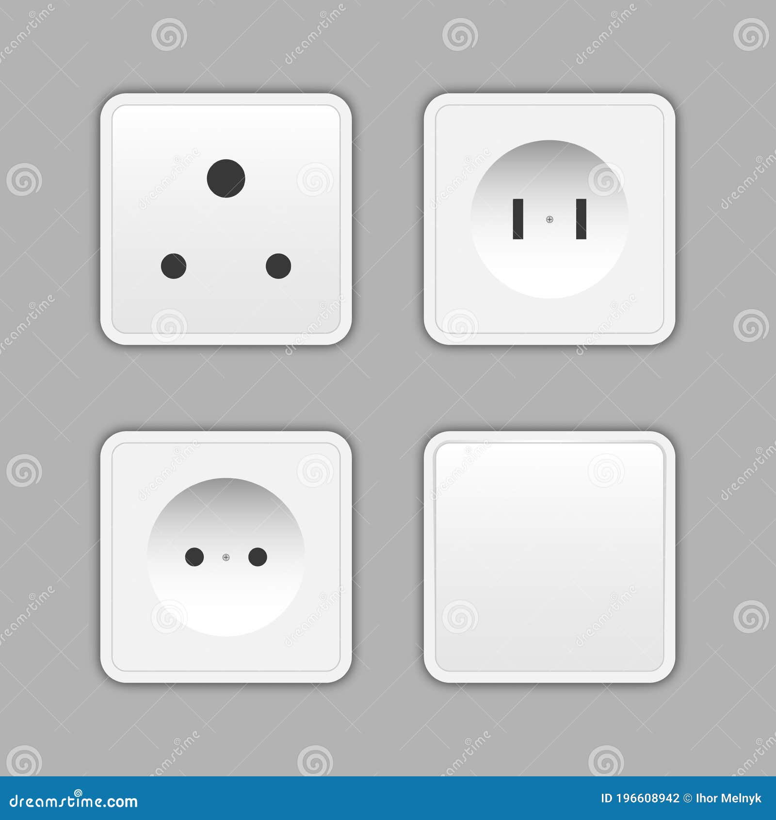 Different power switches stock vector. Illustration of electricity ...