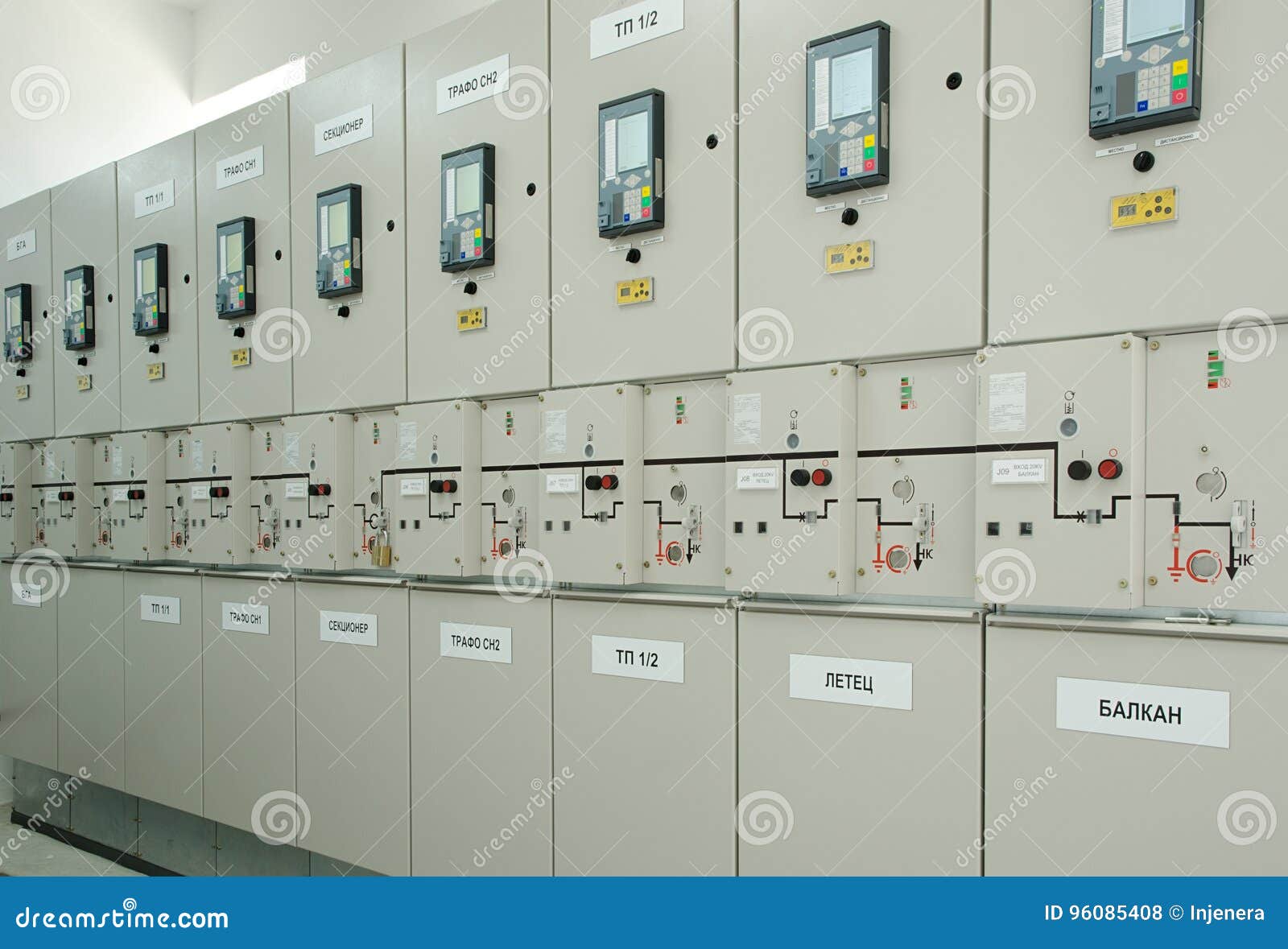 Switchgear in the Electrical Room Stock Photo - Image of motor, energy ...