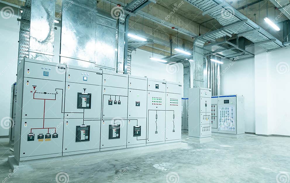 Switchgear,Industrial Electrical Switch Panel at Substation of Power ...