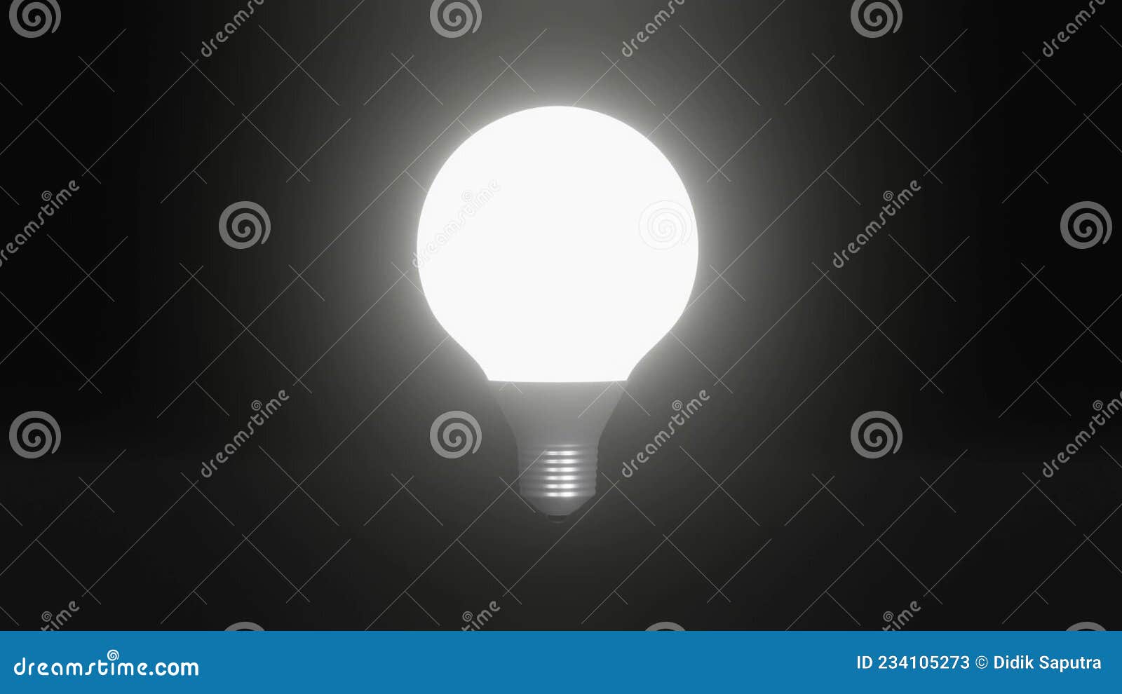 Switching on Light Lamp Animation, Flickering and Turning Off Stock ...