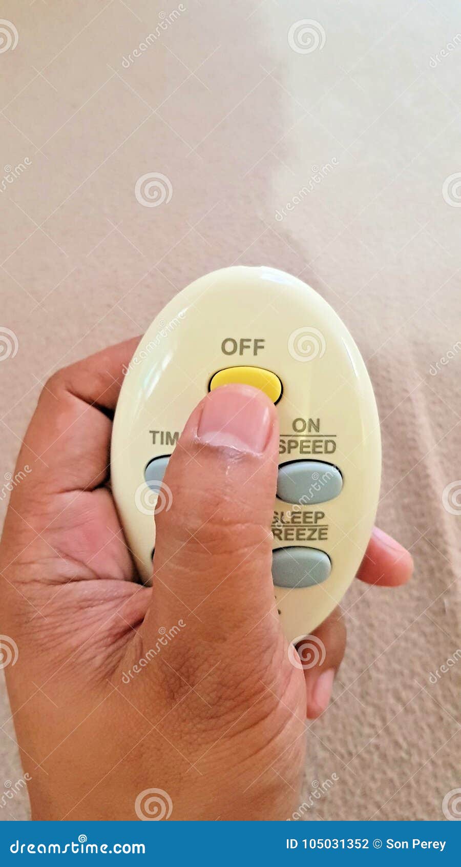 Switching Off with remote stock photo. Image of turning - 105031352