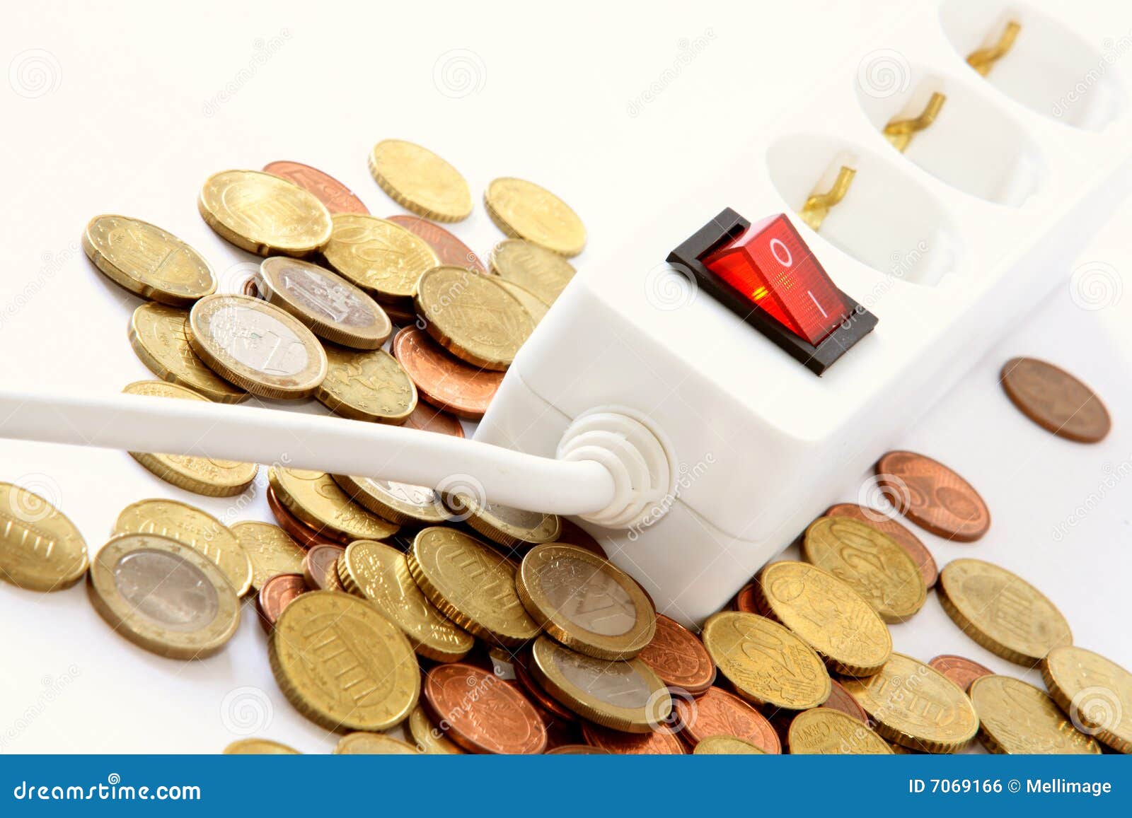Switching off saves money stock photo. Image of finance - 7069166