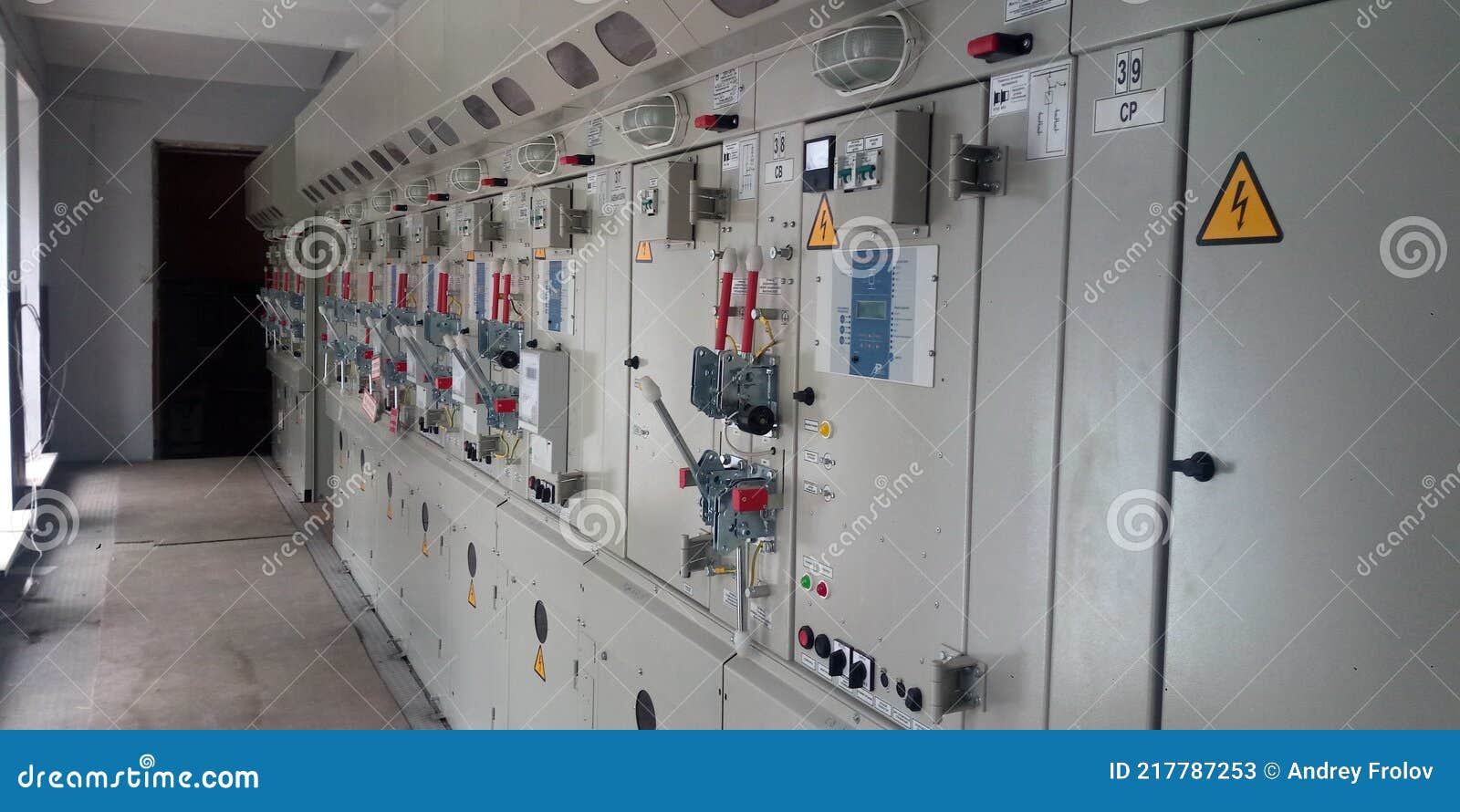 Switching Point of the Electrical Substation Stock Image - Image of ...