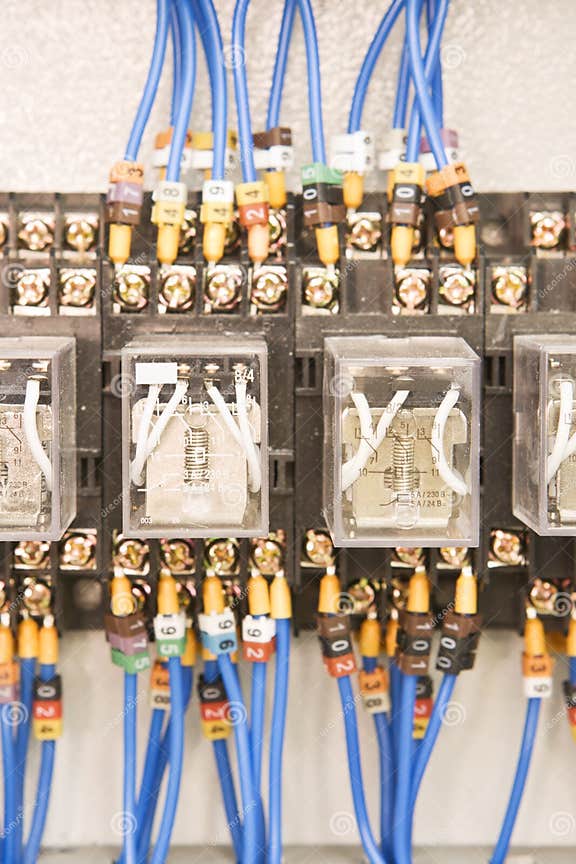 Switching in a row stock photo. Image of electric, connection - 22931508