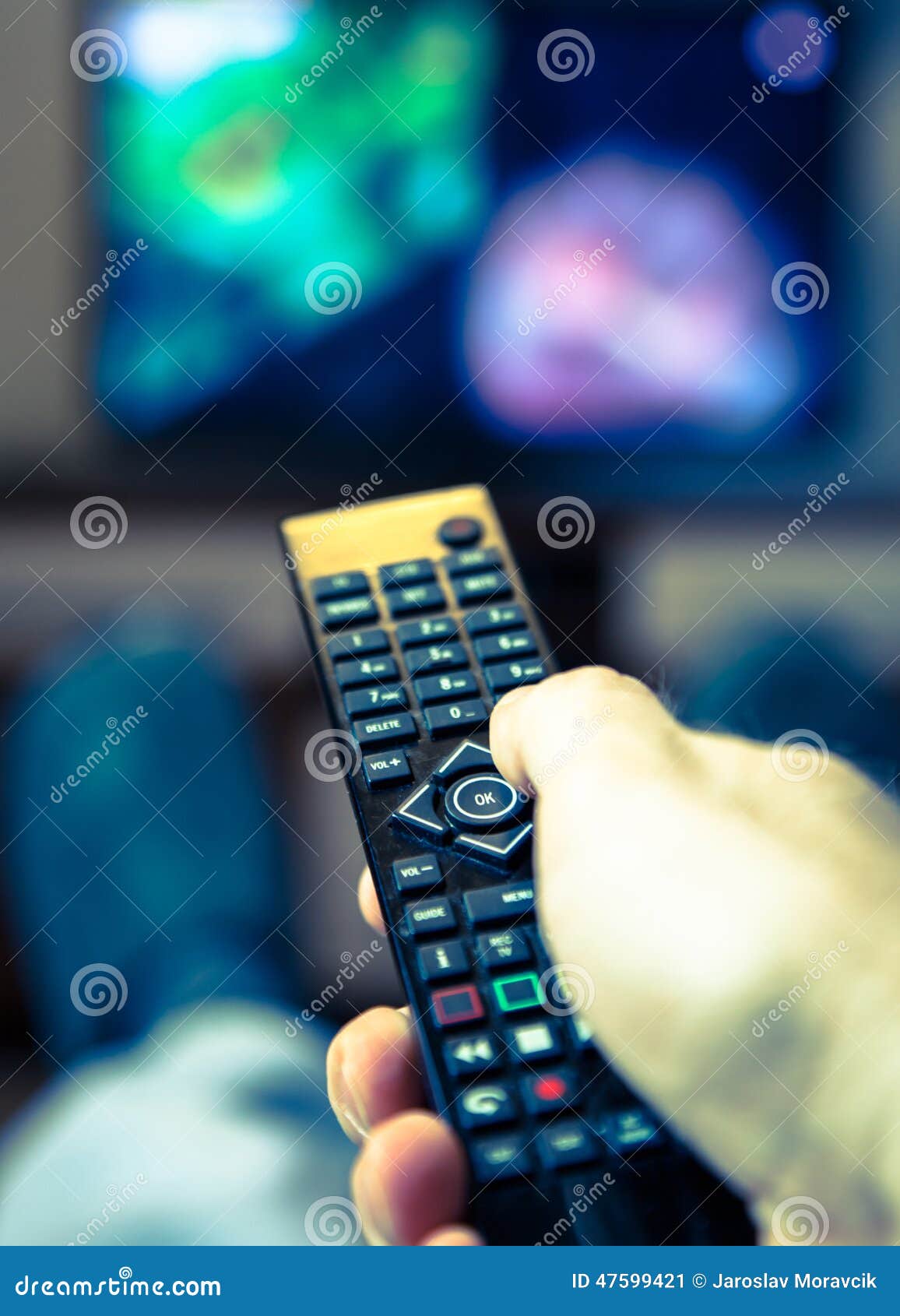 Switching TV channels stock image. Image of electronics - 47599421