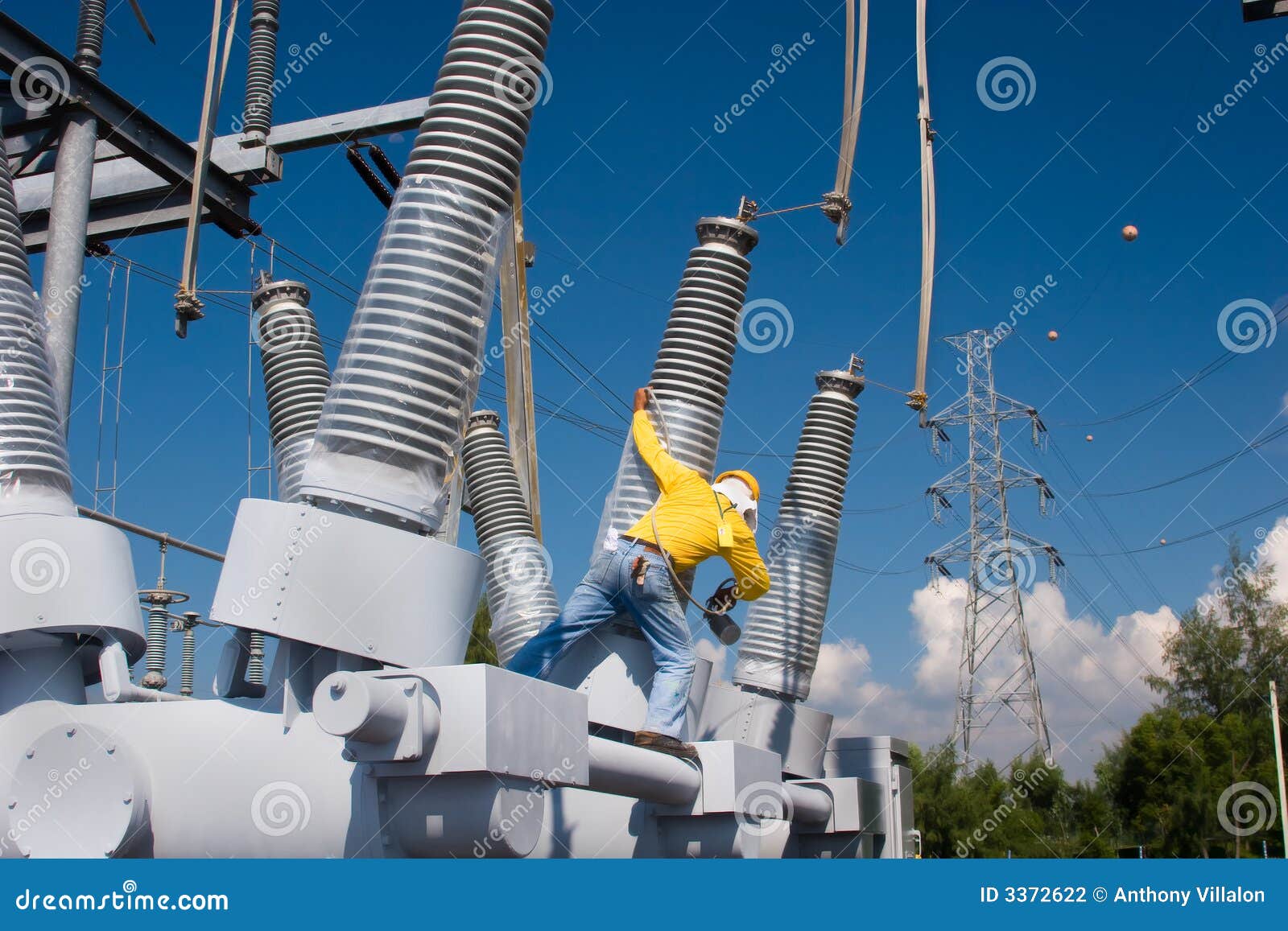 Switchyard 3 stock photo. Image of electrical, engineering - 3372622