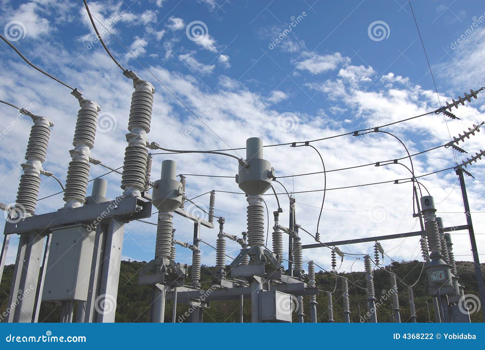 Switchyard De La Central Eléctrica Foto de archivo - Imagen de ...