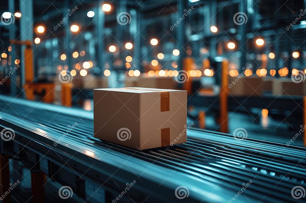 Switchyard View: Cardboard Box Resting Silently in the Freight Yard ...