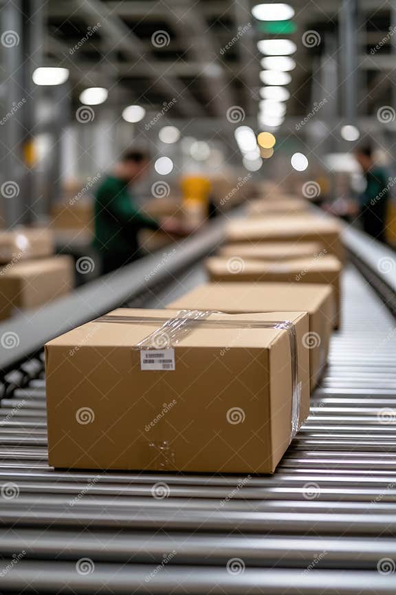 Switchyard View: Cardboard Box Resting Silently in the Freight Yard ...