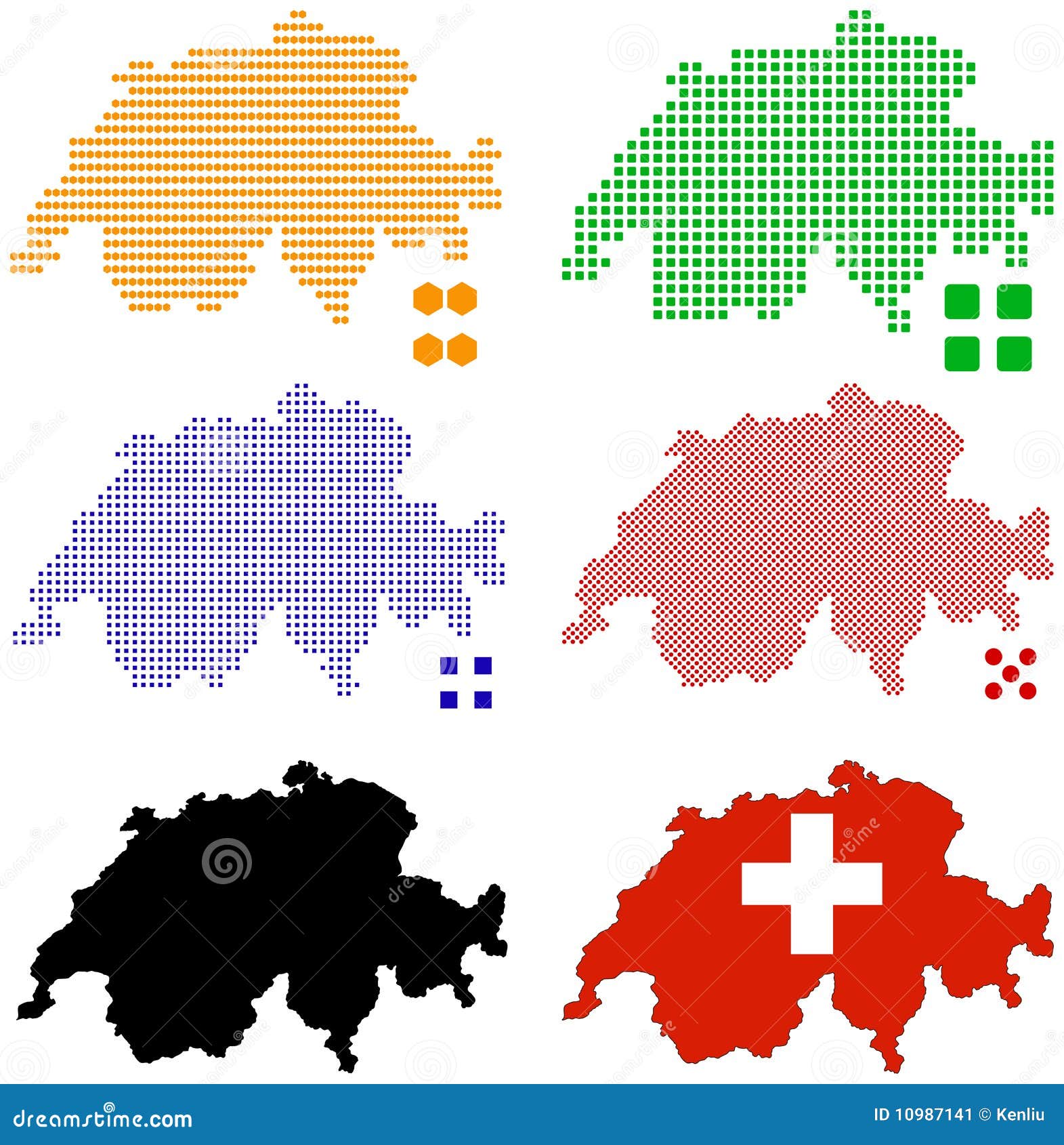 Detailed Colorful Switzerland Map Stock Illustrations – 41 Detailed ...