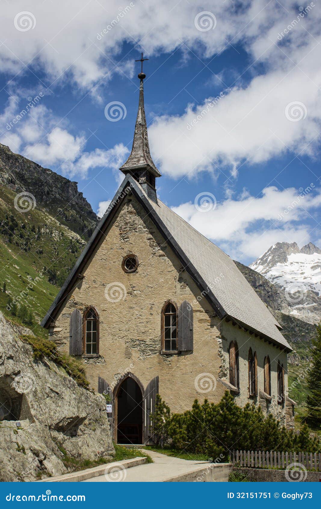 Switzerland, Alpine Church stock image. Image of bavaria - 32151751