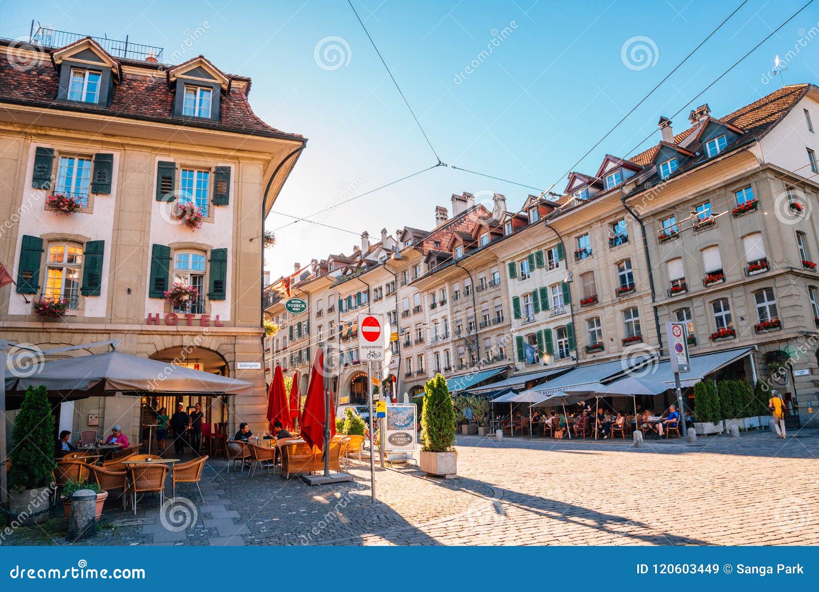 Bern Old Town Street in Switzerland Editorial Stock Image - Image of ...