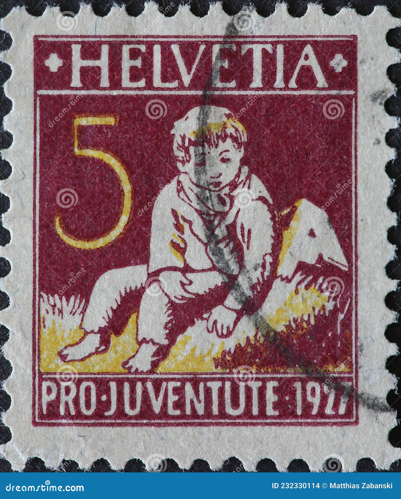 Switzerland - Circa 1927: a Postage Stamp Printed in the Switzerland ... Switzerland - Circa 1927: a Postage Stamp Printed in the Switzerland ...