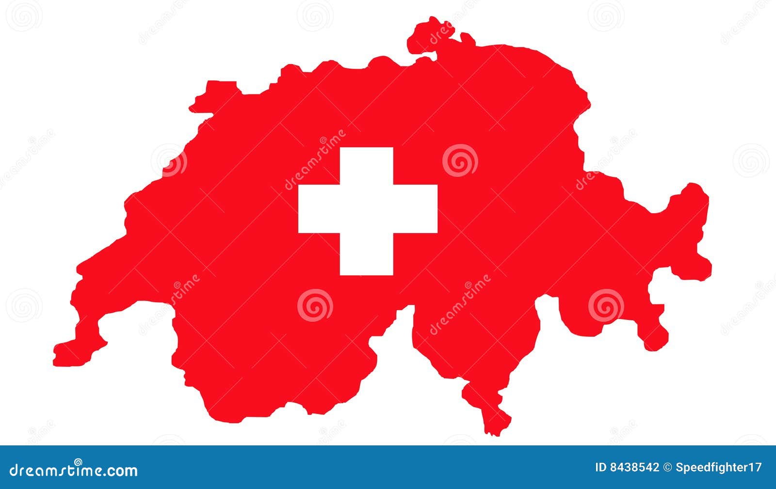 Switzerland Map, Vector Illustration | CartoonDealer.com #6216438