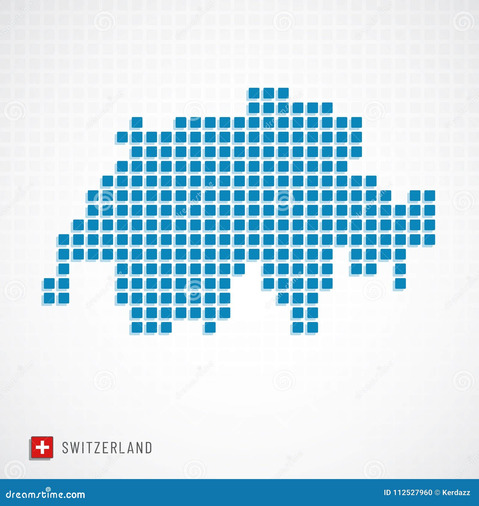 Switzerland Map and Flag Icon Stock Vector - Illustration of emblem ...