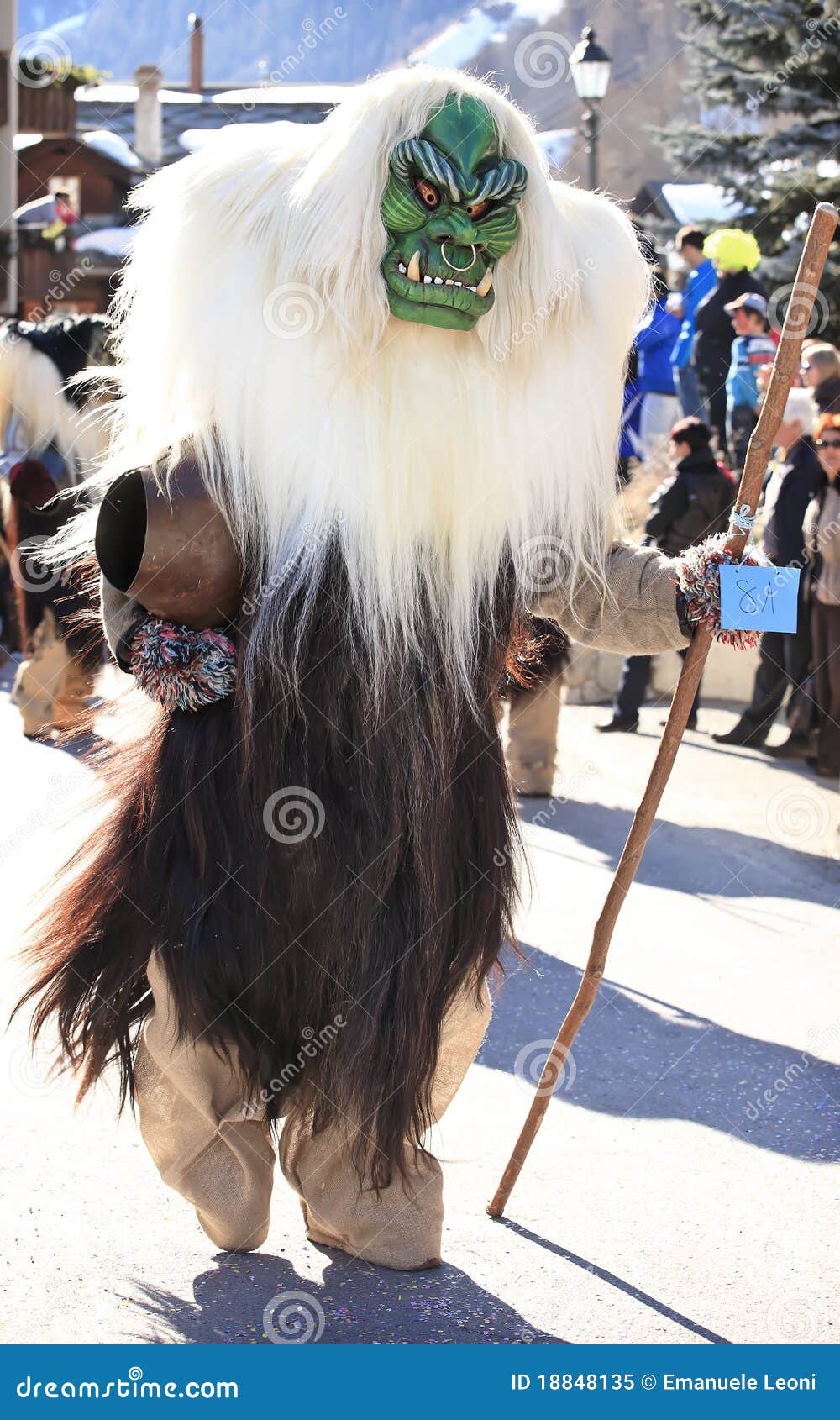 SWITZERLAND - MARCH 05: Performer Dressed in a Tra Editorial Image ...