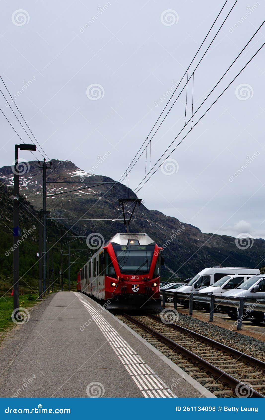Red Train from the UNESCO-listed Rhaetian Railway from Italy To ...