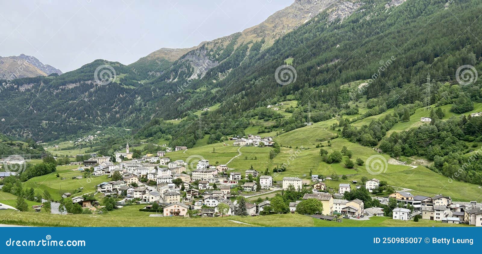 The Famous Bernina Express Train Passing Through Al Grum Lake In ...
