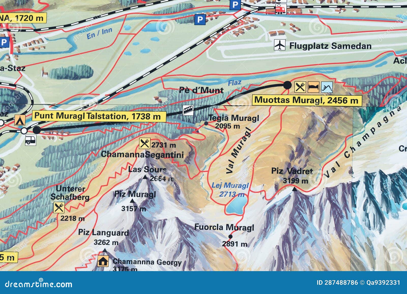 Switzerland, St.Moritz - June 6, 2023: St Moritz Part of the Physical ...