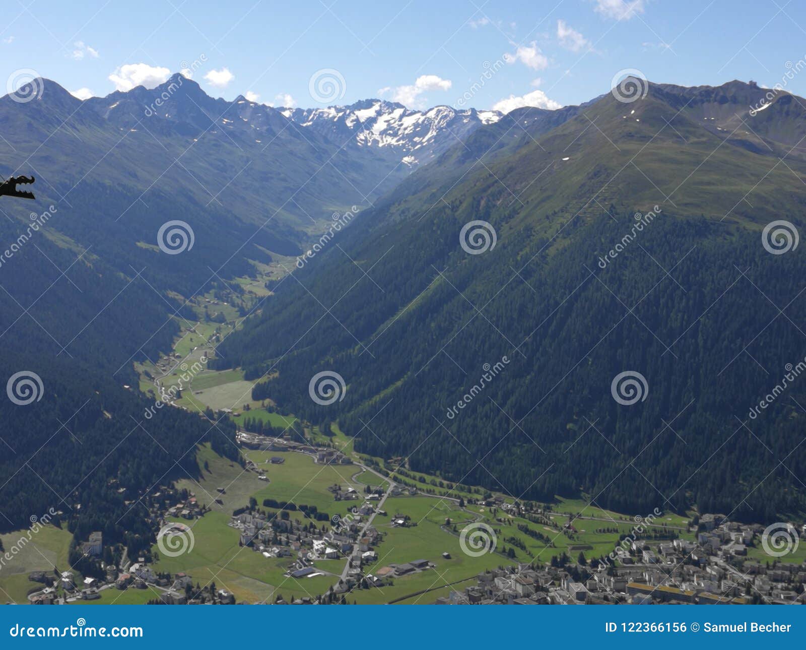 Davos stock photo. Image of summer, switzerland, mountains - 122366156